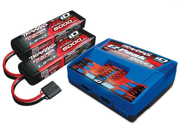 Traxxas EZ-Peak Dual 3S 5000mAh LiPo Battery & Charger Combo | RC-N-Go