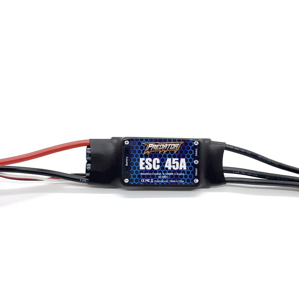 FMS Predator 45A Brushless ESC with BEC | RC-N-Go